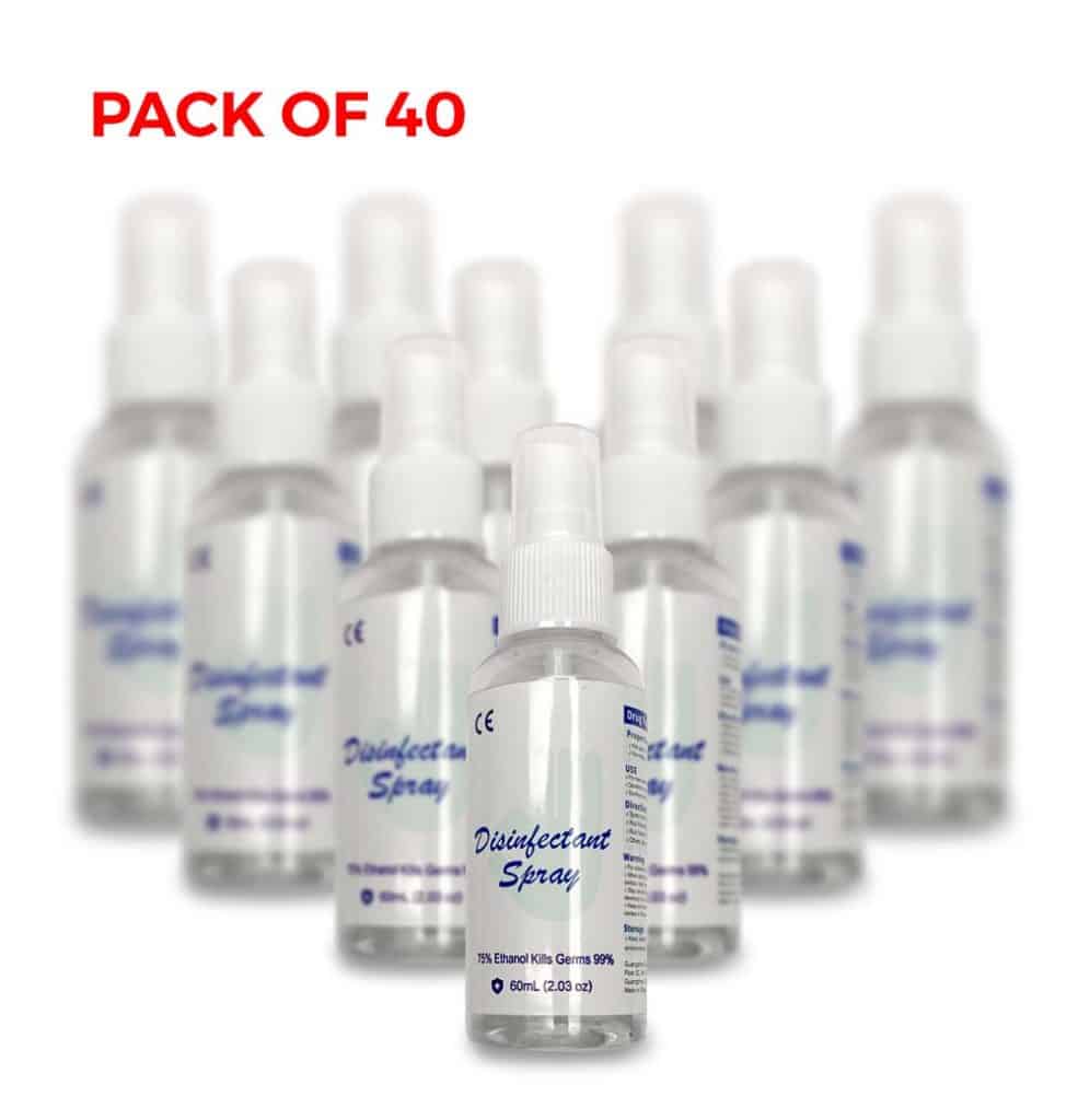 DISPRAY-75 Hand Sanitizer – 40 x 60ml Spray Bottles - Excalibur Hygiene